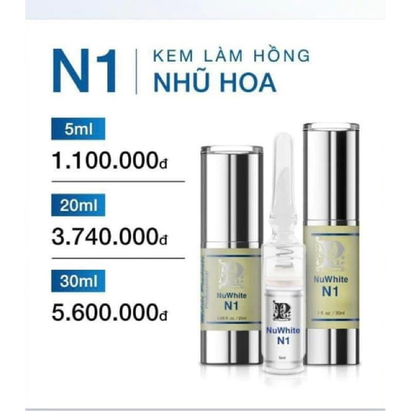 Kem làm hồng nhũ hoa Nuwhite N1 20ml - Mibiti Prudente chính hãng Mỹ - ricorner88 | Shopee Việt Nam
