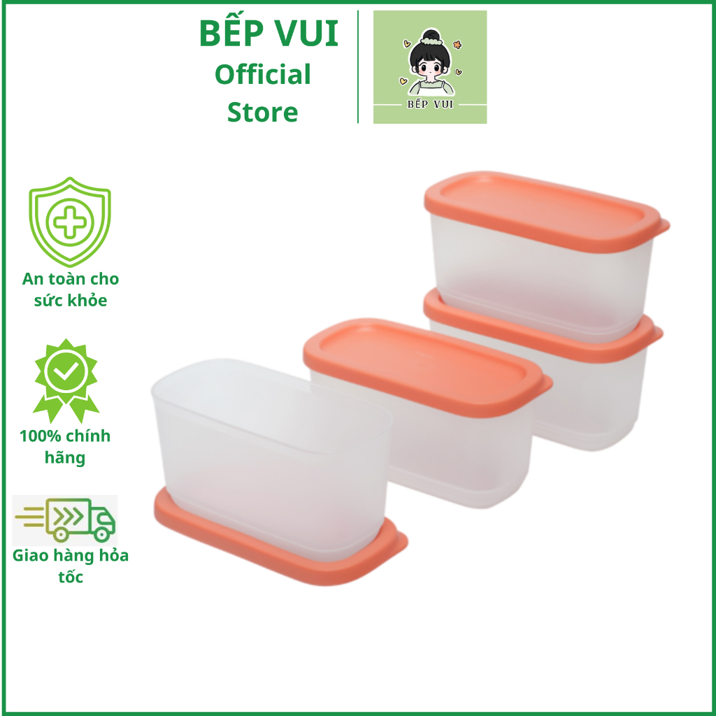 TUPPERWARE_Bộ 04 hộp Bảo quản thực phẩm Tupperware Cubix Mini ...