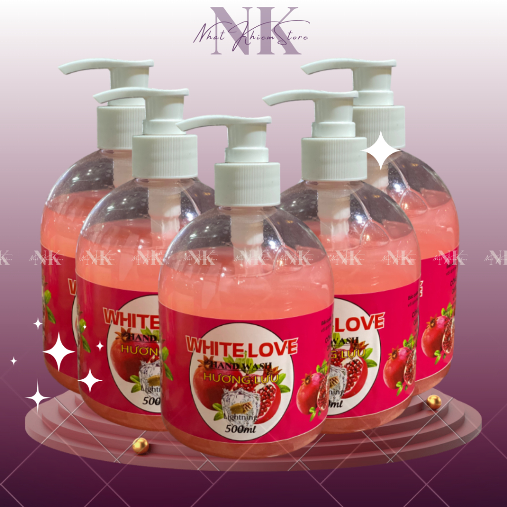 Set 5 chai nước rửa tay White Love / Canary/Hoa mai vàng hương lựu thể ...