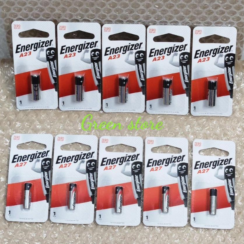 Combo 5 vỉ pin 12V A23 / 23A và A27 / 27A Energizer Alkaline - Chính ...