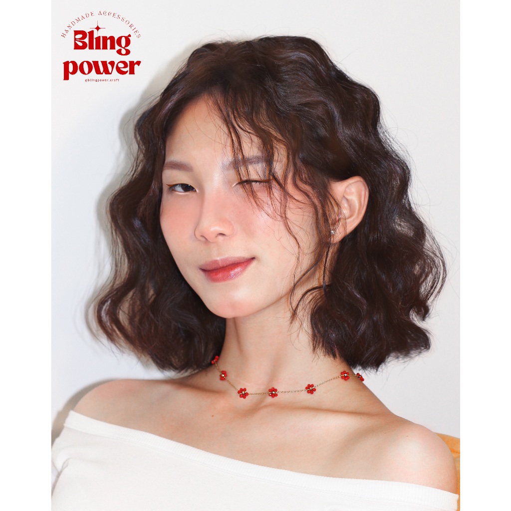Vòng cổ, vòng tay hoa nhí dây kim loại thép không gỉ - BLING POWER ...