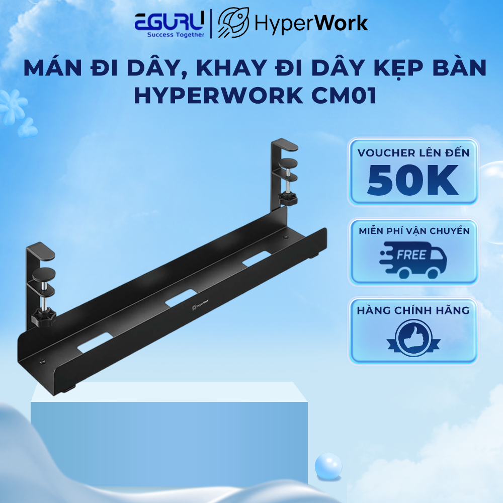 Máng đi dây, khay đi dây kẹp bàn HyperWork CM01 | Nam châm CM02 | Hàng Chính Hãng | Bảo hành 12 ...