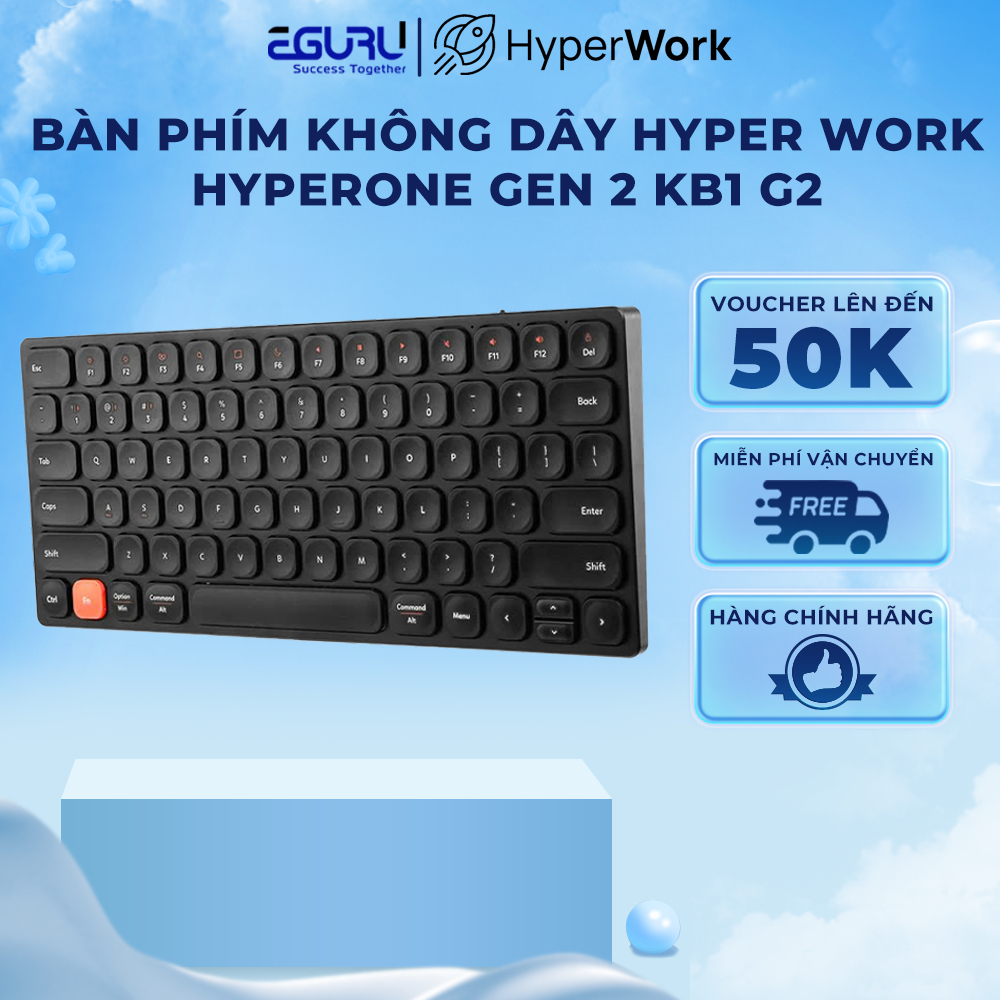 Bàn phím không dây HyperWork HyperOne Gen 2 KB1 G2 | Chính hãng Bảo ...