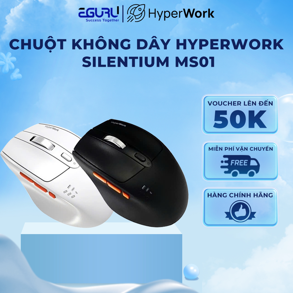 Chuột không dây HyperWork Silentium MS01 | Chính Hãng BH 12 tháng ...
