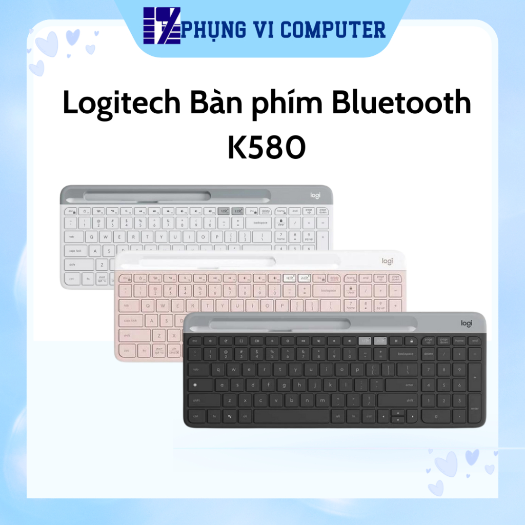 Logitech Bàn phím Bluetooth K580 - Hàng Chính Hãng - Bảo Hành 1 Năm | Shopee Việt Nam