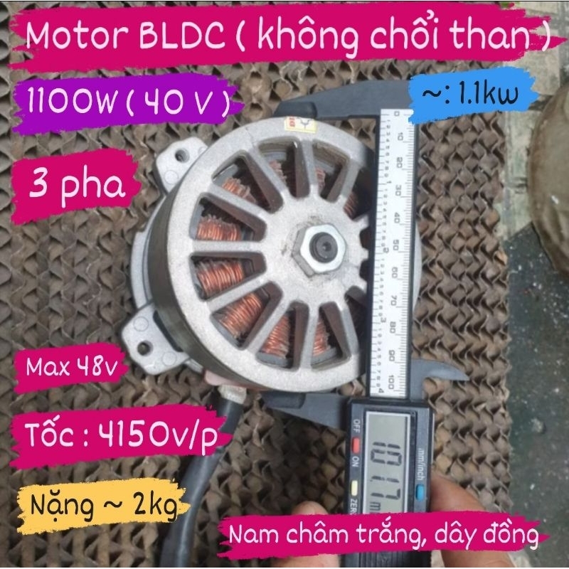motor Ryobi BLDC 1100w 1.1kw 36V 40V, không than roto ngoài cực mạnh ...