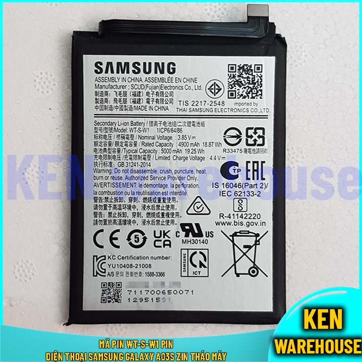 SS A03s Mã Pin WT-S-W1 Pin Điện Thoại Samsung Galaxy A03s Zin Tháo Máy - KEN warehouse | Shopee ...