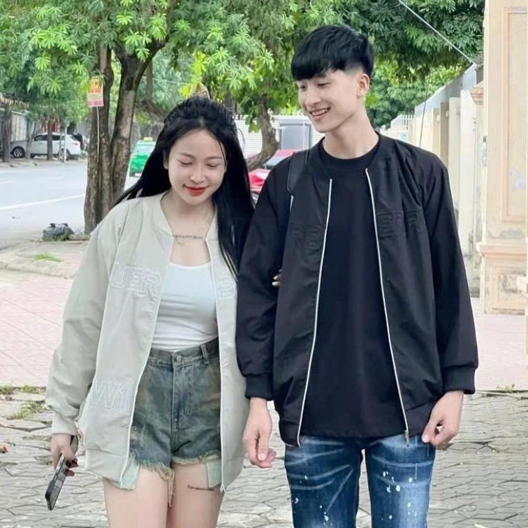Áo Khoác Gió Bomber B BƠ R Logo Thêu 2 ớp Cực Nét - Áo Khoác B BƠ R ...