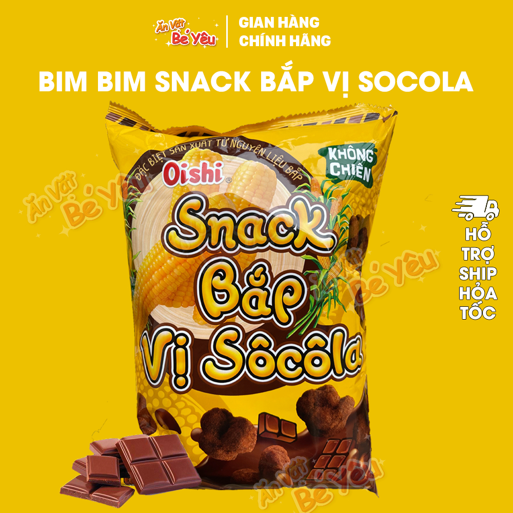 5 gói bim bim Oishi snack bắp vị socola 68g Siêu to khổng lồ | Shopee ...