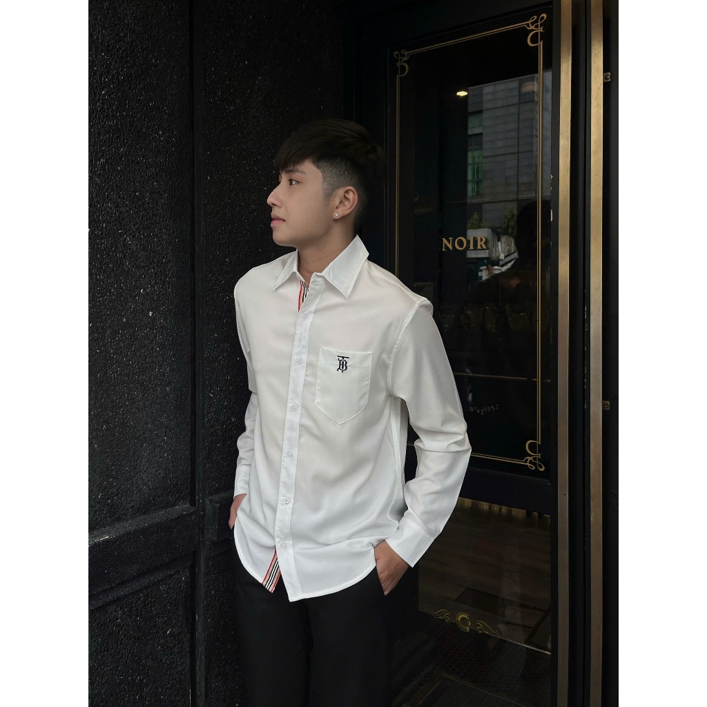 Áo Sơ Mi Nam Bê Bê Rờ Thêu Chữ BT Siêu Nét - Áo Sơ Mi Nam Nữ Bớp Bơ Ry Kẻ Viền Khuy Áo Cao Cấp ...