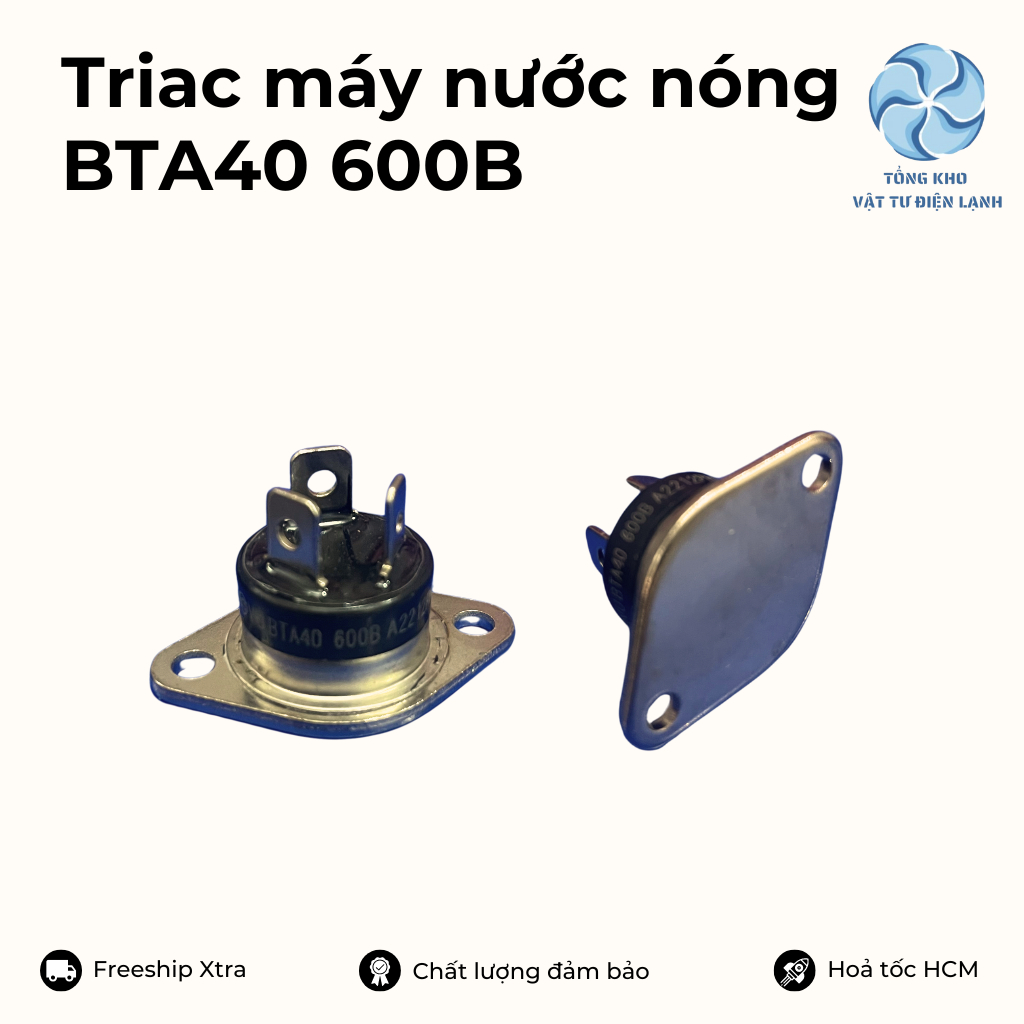 Triac máy nước nóng BTA40 600B - Triac máy nước nóng - Tri ắc máy nước ...