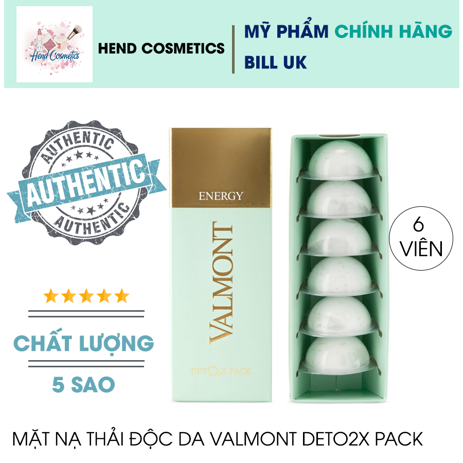 Mặt nạ cung cấp Oxy hỗ trợ thải độc da Val mont Deto2x Pack | Shopee ...