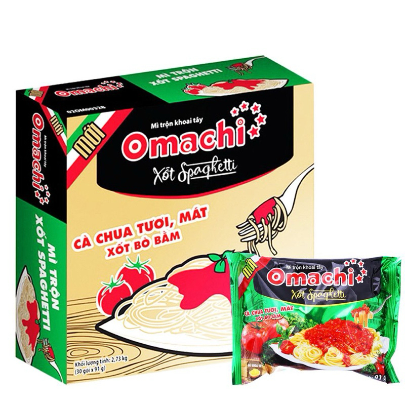 Mì Trộn Omachi Xốt Spaghetti Gói -Thùng 30 Gói x 90g | Shopee Việt Nam
