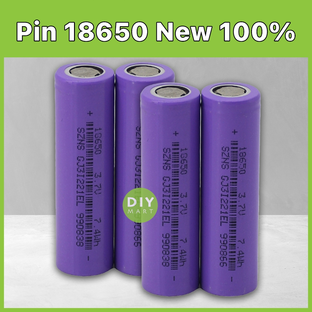 Pin Lithium 18650 chính hãng, Mới 100%, 2000mAh, 3.7V, Xả 5C 10A Thích ...