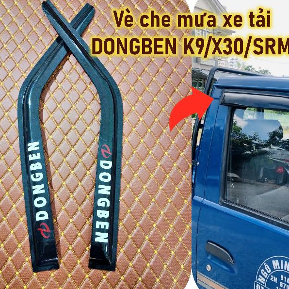 Vè che mưa xe tải Dongben SRM X30 T30 990KG dày đẹp có sẵn keo dán ( giá 1 cặp) | Shopee Việt Nam