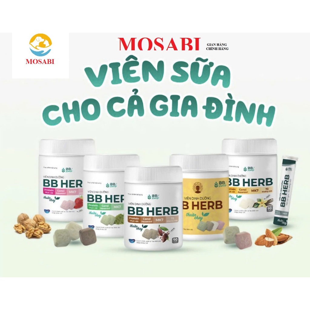 BB herb viên sữa ăn liền BB Herb số 1 tại Việt Nam hộp 90 viên | Shopee ...