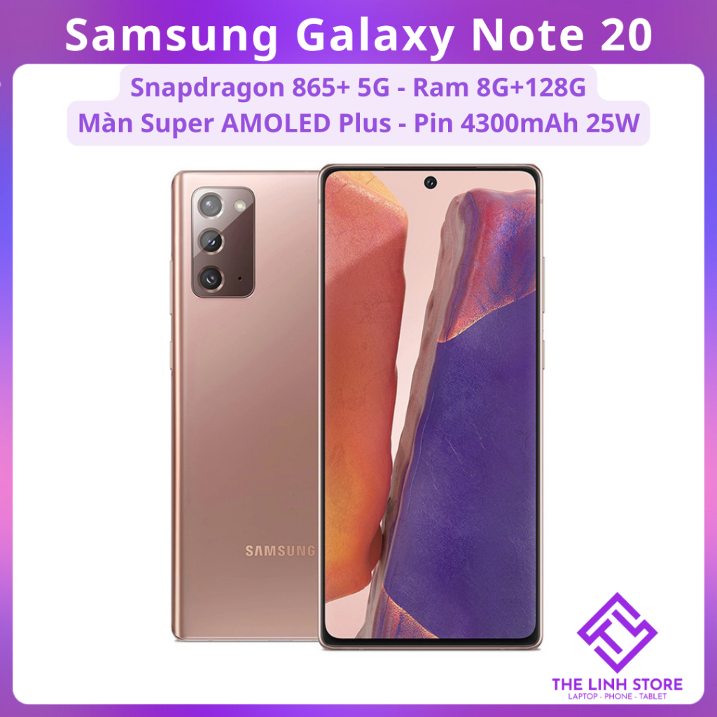 Điện thoại Samsung Galaxy Note 20 5G Chip Snapdragon 865+ ram 8G 128G ...