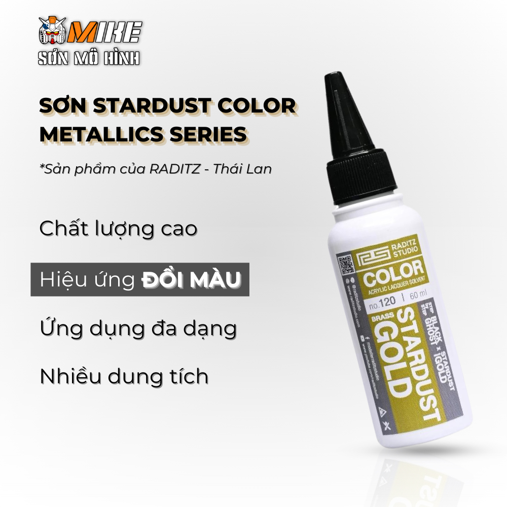 Sơn Kim Loại Đổi Màu Raditz Stardust Color Metallics Series 50ml, 60ml ...