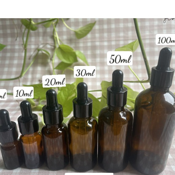 CHAI THỦY TINH ĐỰNG SERUM-TINH DẦU 5ML-10ML-15ML-20ML-30ML-50ML-100ML THÂN TRONG-THÂN NÂU ...