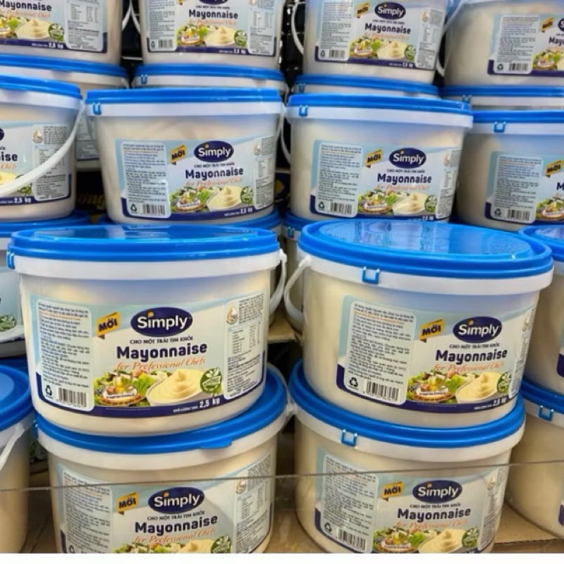 THÙNG 4 HỘP XỐT MAYONNAISE SIMPLY 2.5KG/ HỘP | Shopee Việt Nam