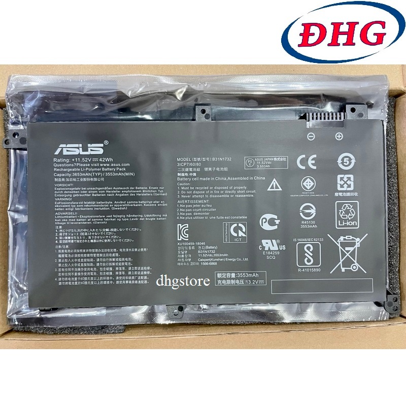 Pin laptop Asus X571 X571G X571LH X571GT F571 F571G F571GD R430FA R430N ...