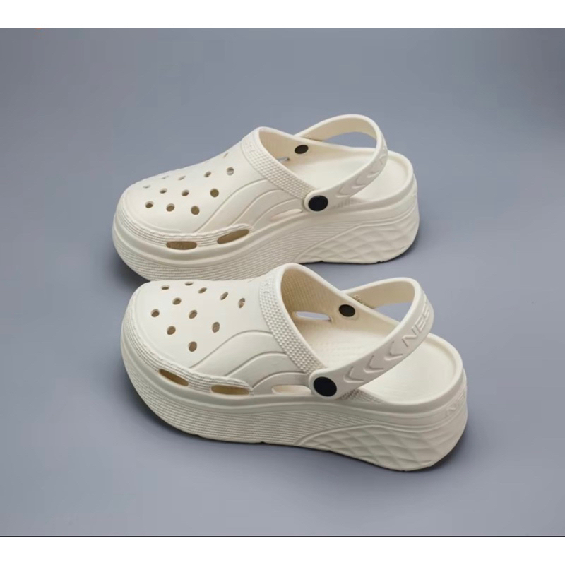 [Chính hãng] [Tặng Charm] Dép sục Nesty cao cấp đúc nguyên khối 6cm ...