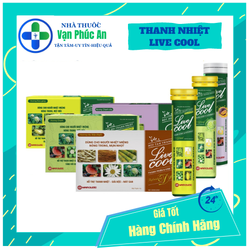 Bột Sủi Thanh Nhiệt LIVE COOL - Giúp thanh nhiệt, mát gan, giải độc ...
