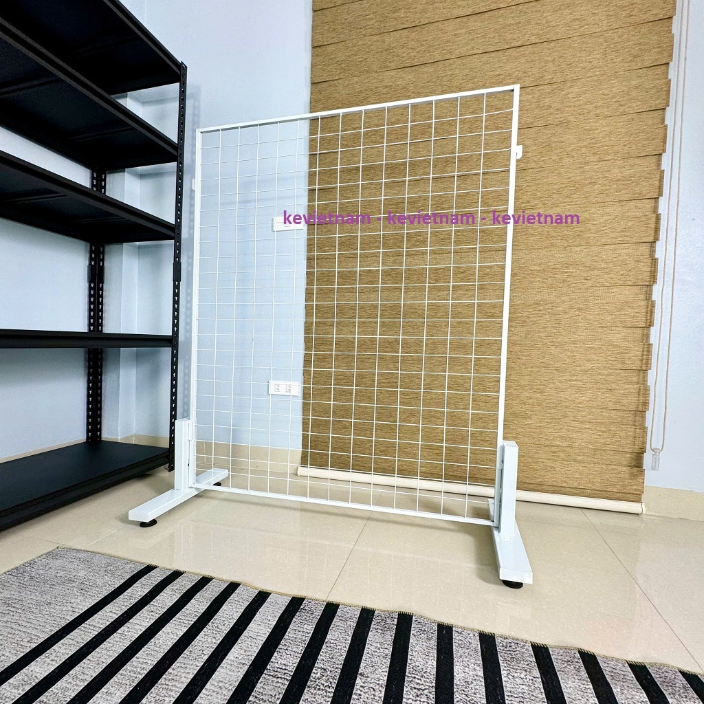 Khung lưới sắt treo đồ có chân, khung treo phụ kiện, khung lưới cài móc lắp ghép thông minh, kệ ...