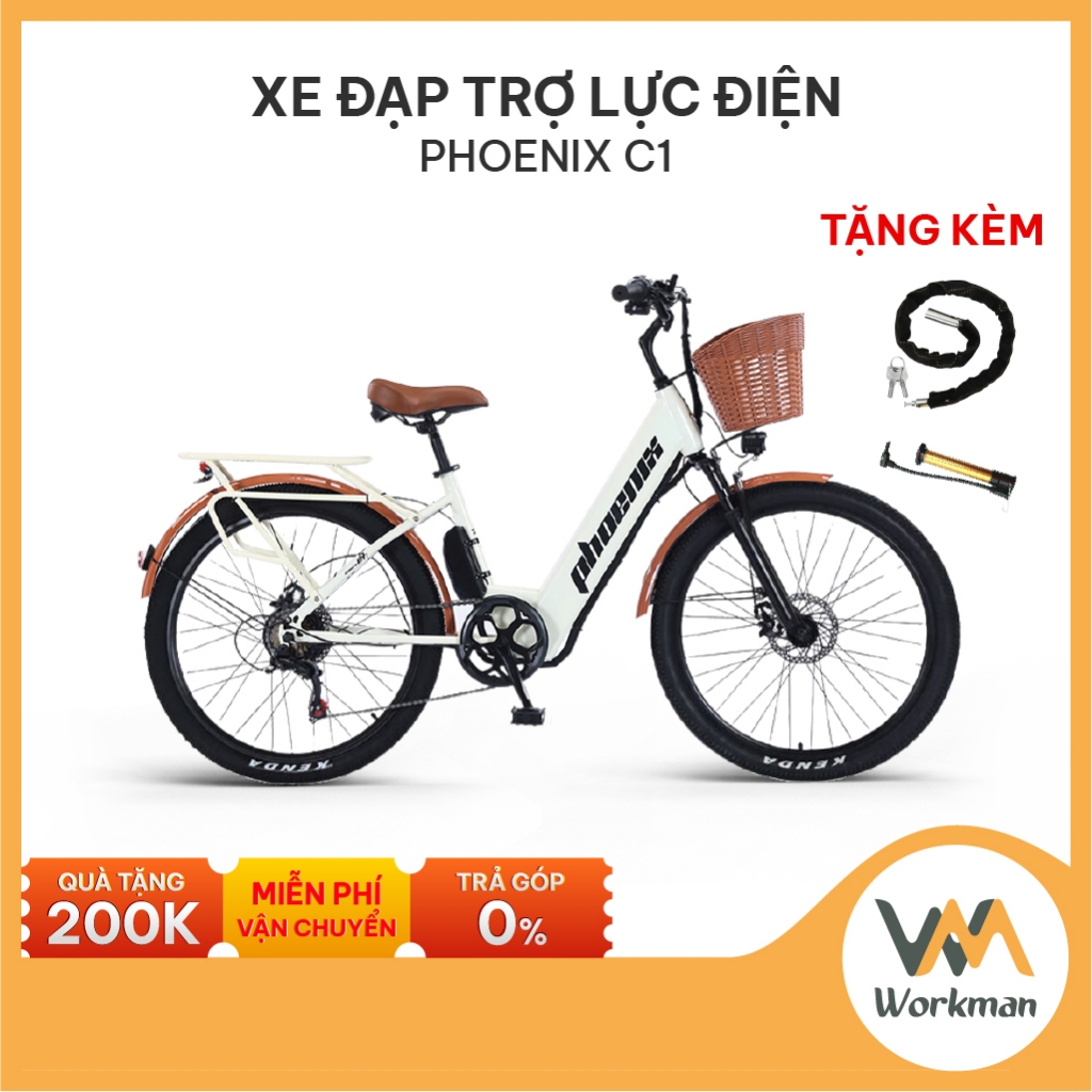 Xe Đạp Trợ Lực Điện Phoenix C1 - Xe Đap Học Sinh - Động Cơ 400W ...
