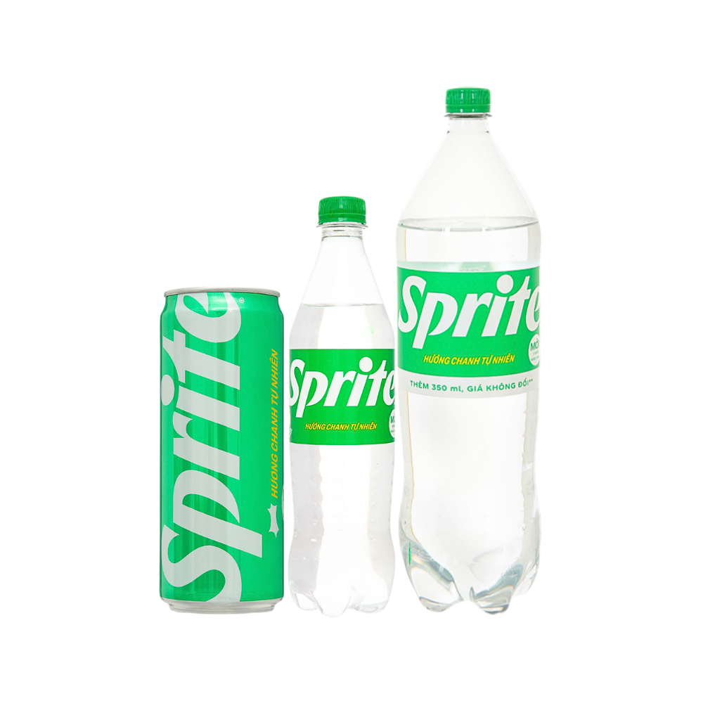Nước ngọt giải khát Sprite hương chanh lon 235ml/320ml và chai 300ml ...