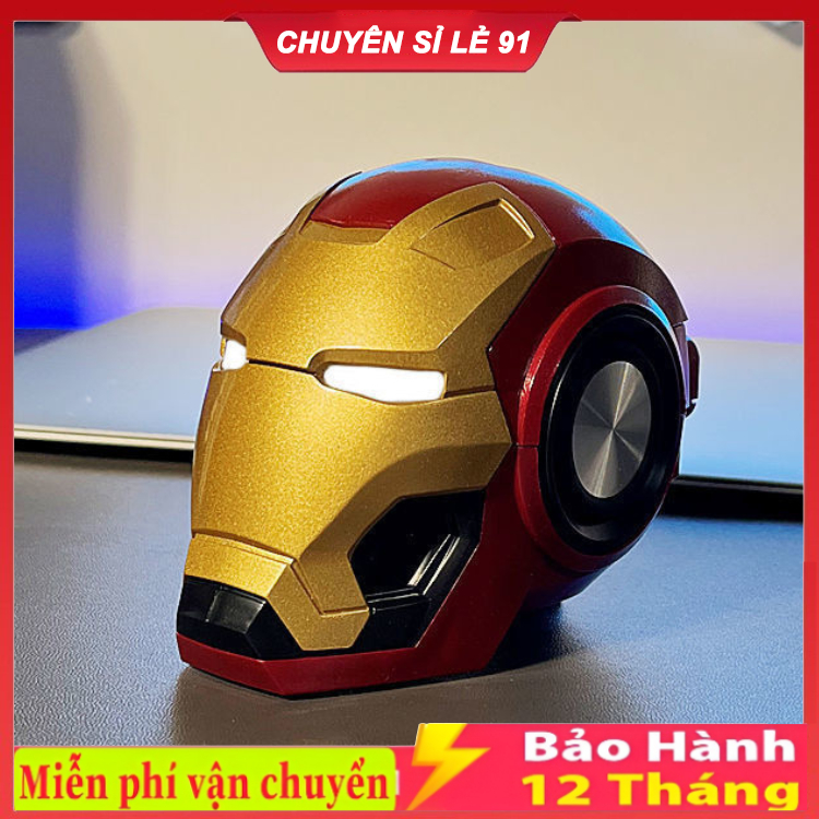 Loa Bluetooth người sắt， Phiên Bản Âm Chuẩn Bass Mạnh Có Đèn LED，Iron ...