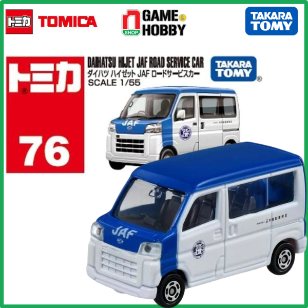 MÔ HÌNH XE ĐỒ CHƠI TOMICA NO. 76 DAIHATSU HIJET JAF ROAD SERVICE CAR - CHÍNH HÃNG TAKARA TOMY ...