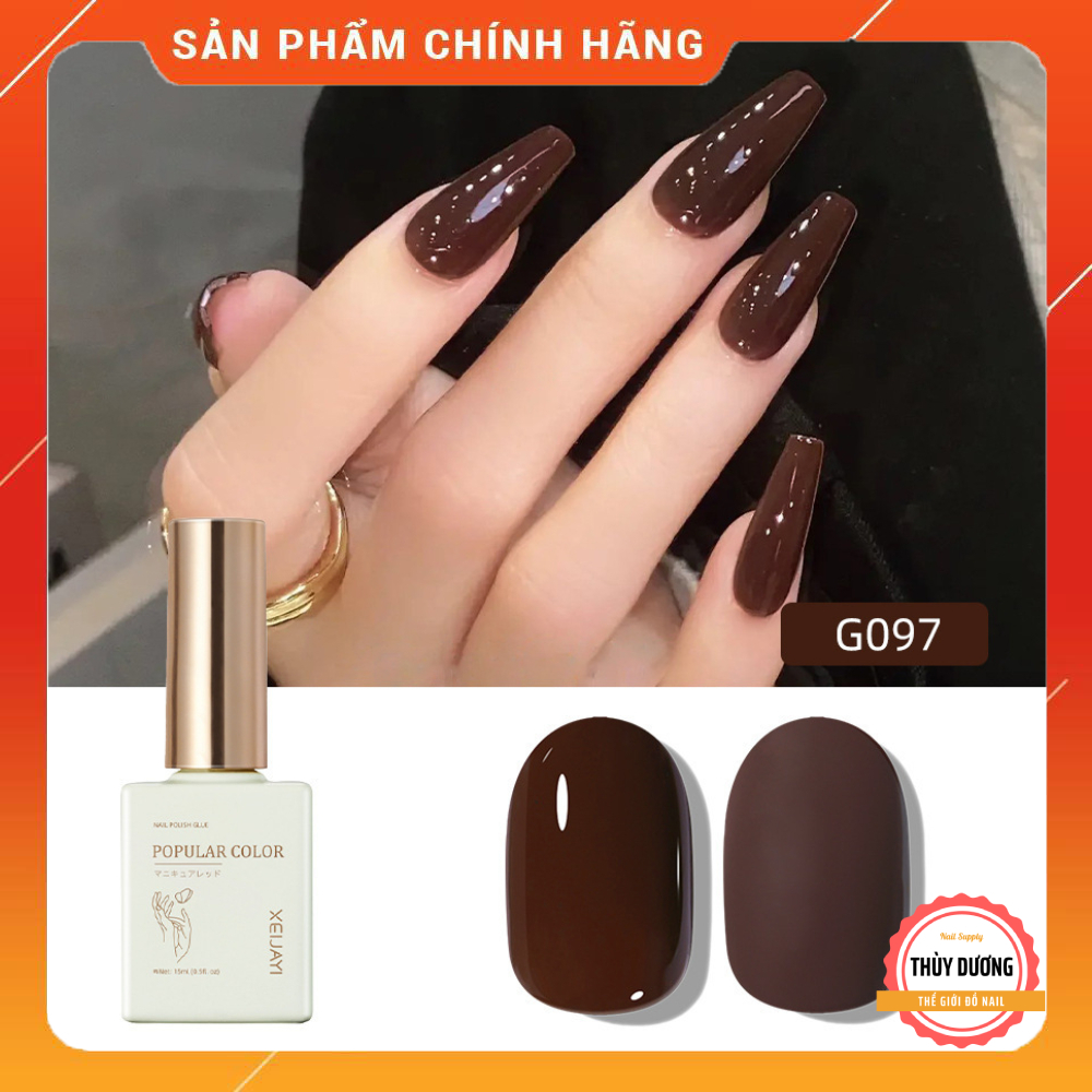 [G097] Sơn gel Xeijayi chính hãng siêu đặc màu nâu socola 15ml | Shopee Việt Nam
