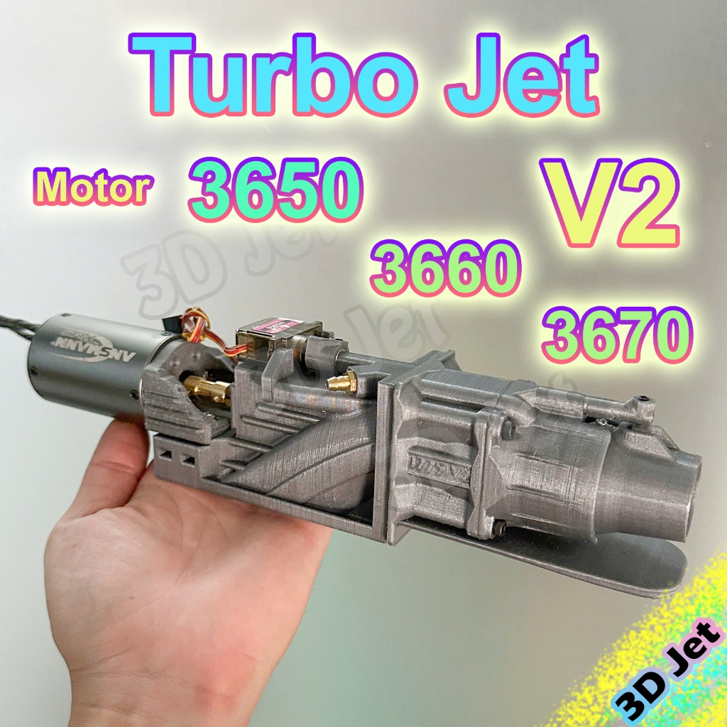 Turbo Jet J36 V2 cho motor 3650 3660 3670 Chế Cano Tàu Thuyền RC, dong ...