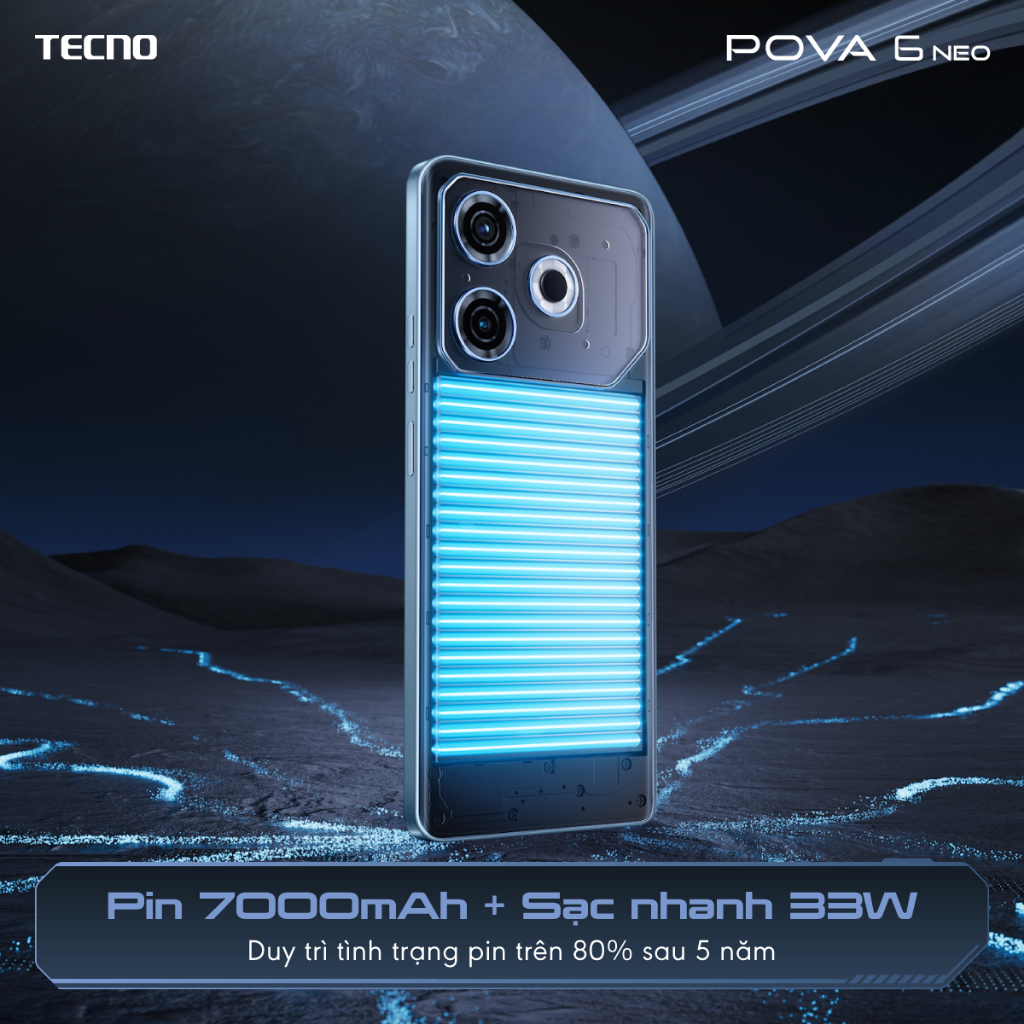 Điện thoại Tecno Pova 6 Neo (8GB/128GB) - Helio G99 Ultimate | 7000mAh Sạc 33W | Hàng Chính Hãng ...