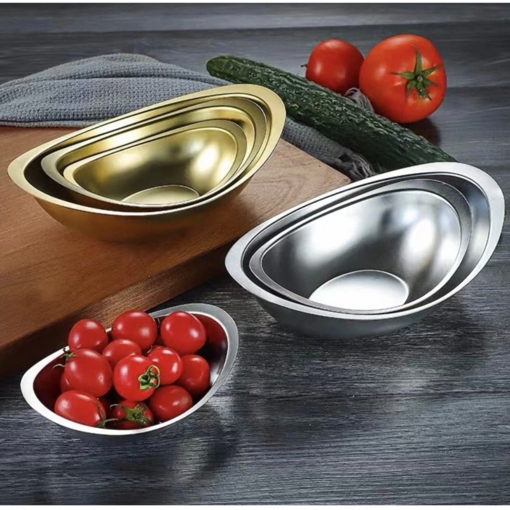 CHÉN / BÁT INOX 304 HÌNH THỎI VÀNG SANG TRỌNG - DÙNG ĐƯỢC CHO NHIỀU MỤC ...