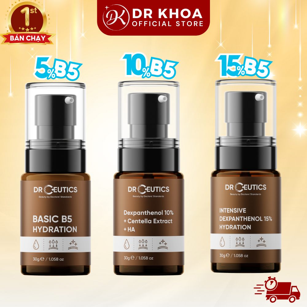 Serum DrCeutics B5 Basic Hydration Phục Hồi Da 30ml/100ml | Dr Khoa Official | Shopee Việt Nam
