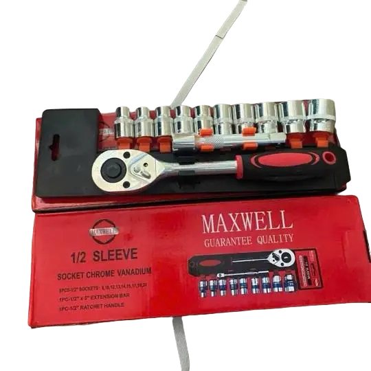 Bộ Tuýp Cờ Lê Sửa Chữa 12 Món Maxwell,Bộ tuýp khẩu 12 chi tiết 1/2" mở ...