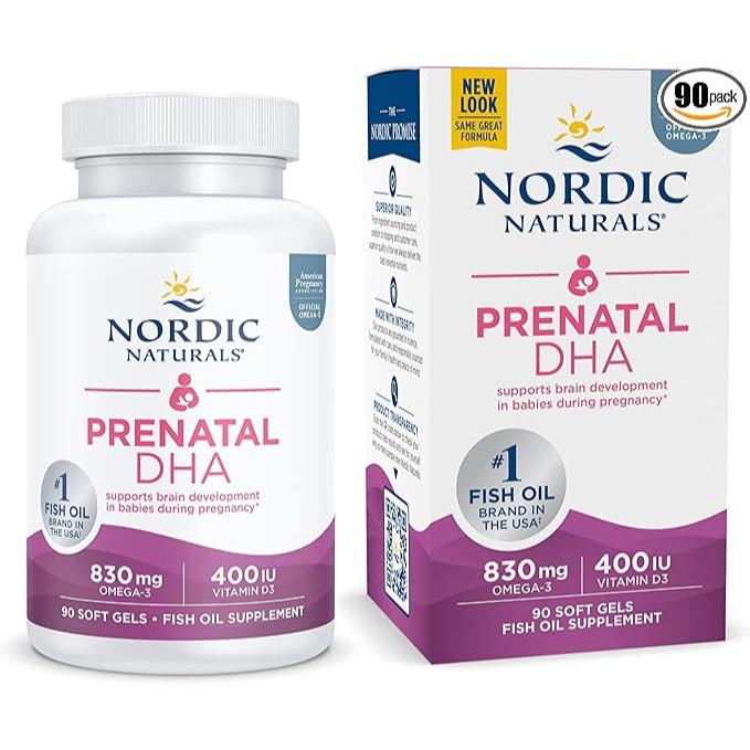 VIÊN UỐNG DẦU CÁ TINH KHIẾT CUNG CẤP DHA CHO MẸ BẦU NORDIC NATURALS PRENATAL DHA 90 VIÊN - 120 ...