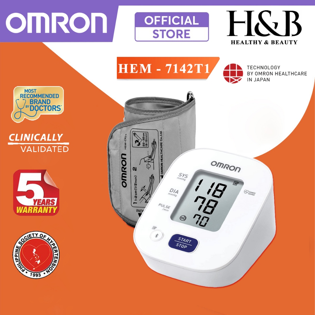 Máy Đo Huyết Áp Bắp Tay Omron HEM-7142T2 | Kết Nối Bluetooth Với ...