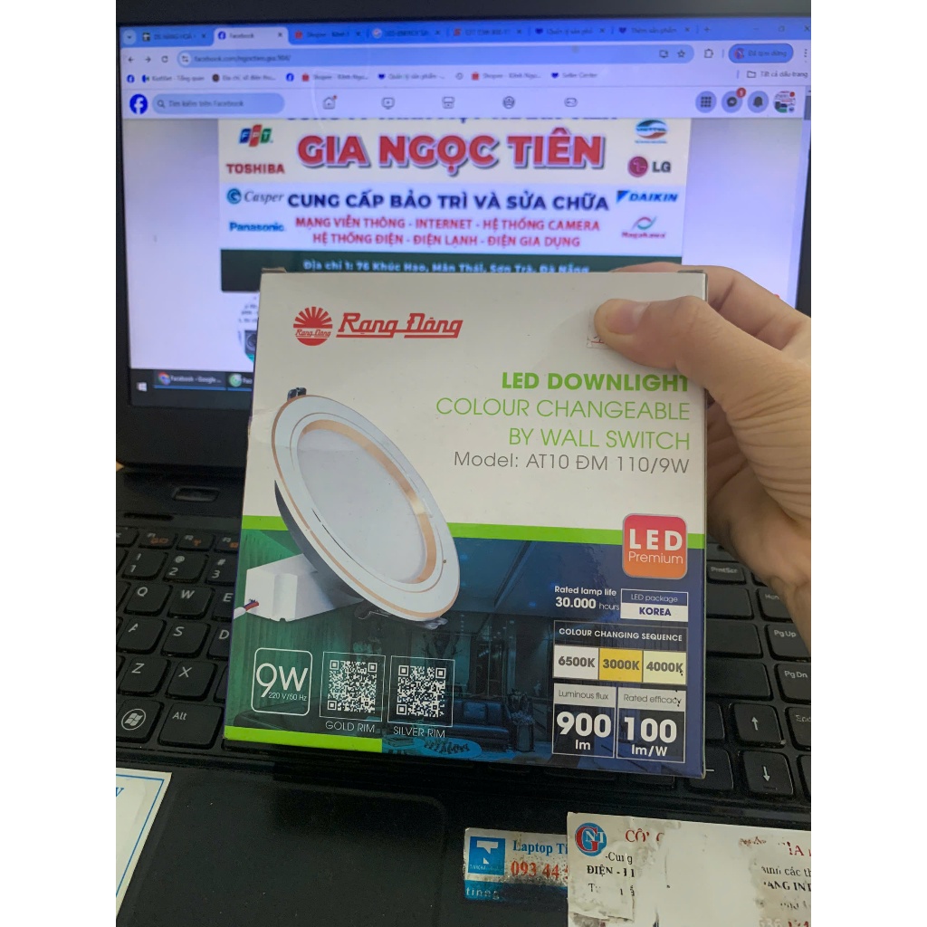 Đèn LED Downlight AT04 90/7W | Shopee Việt Nam