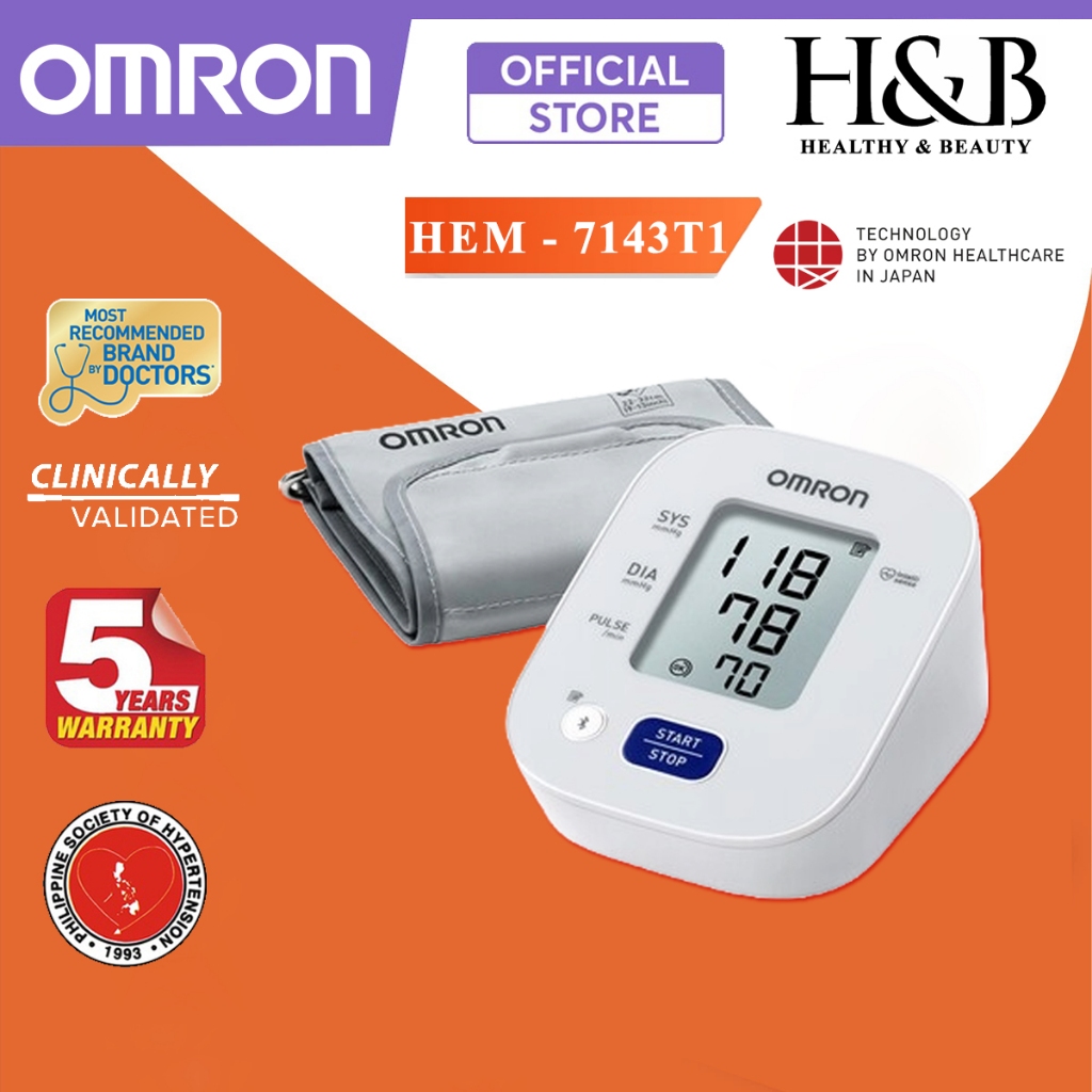 Máy Đo Huyết Áp Bắp Tay OMRON HEM-7143T1 | Lưu Trữ 30 Dữ Liệu Đo Trong Bộ Nhớ - Bảo Hành 5 Năm ...