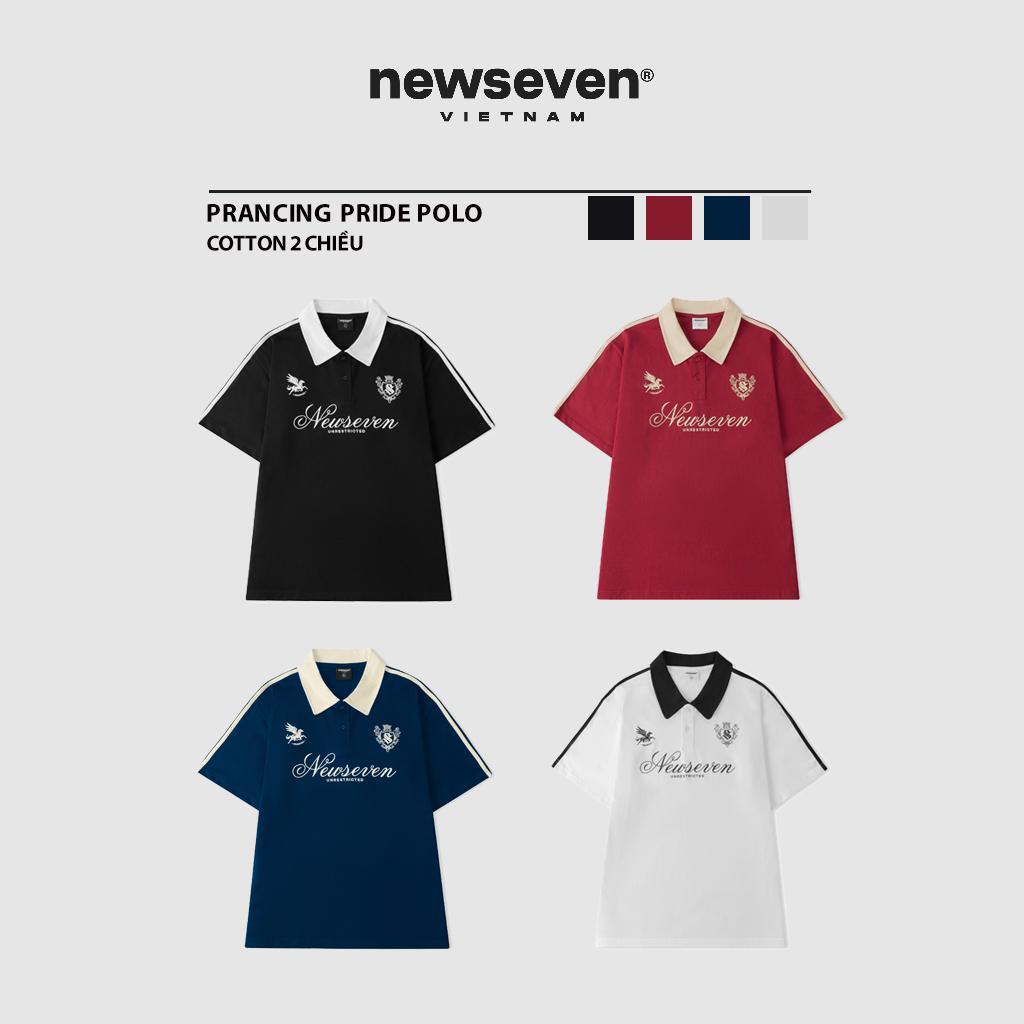 Áo Polo Newseven Cộc Tay Kẻ Sọc Prancing Pride Polo PL.370 | Shopee ...