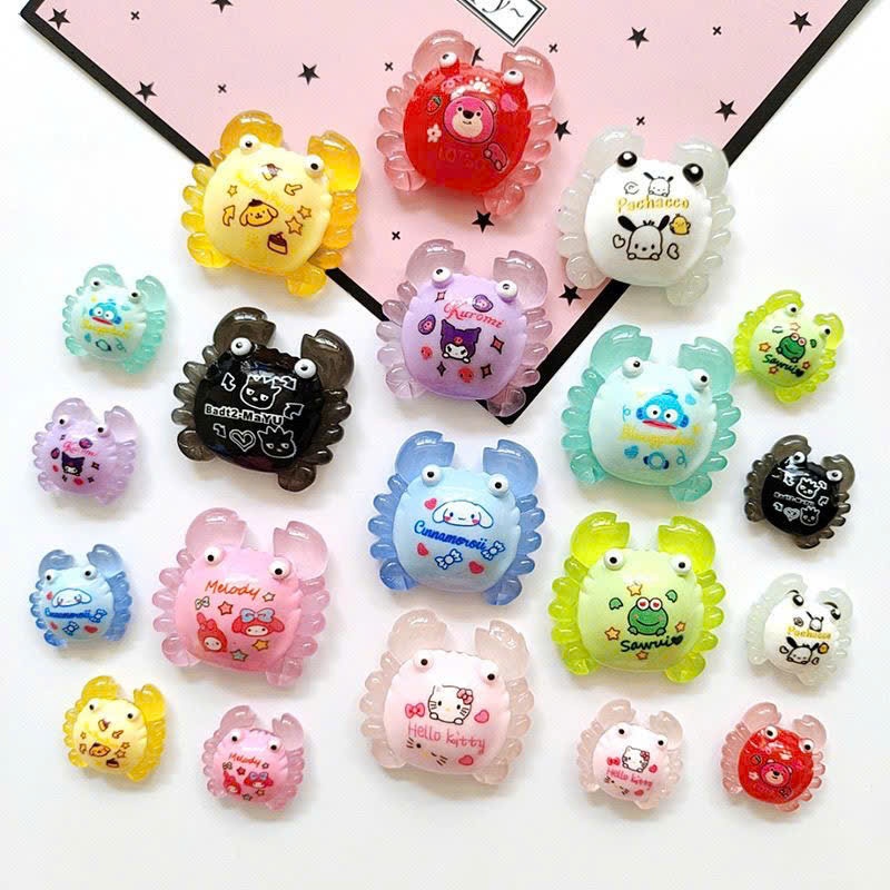 COMBO TÚI MÙ 10 Con Cua 5cm Hình Trên Lưng Dạ quang phát sáng trang trí ...