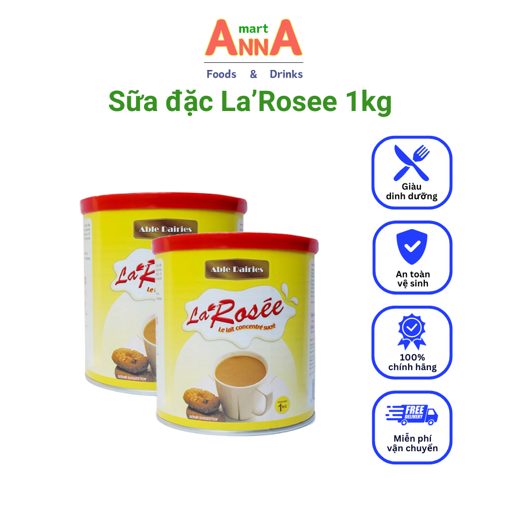 Sữa đặc La'Rosee, sữa đặc lon AnnA Mart nhập khẩu chính hãng Malaysia ...