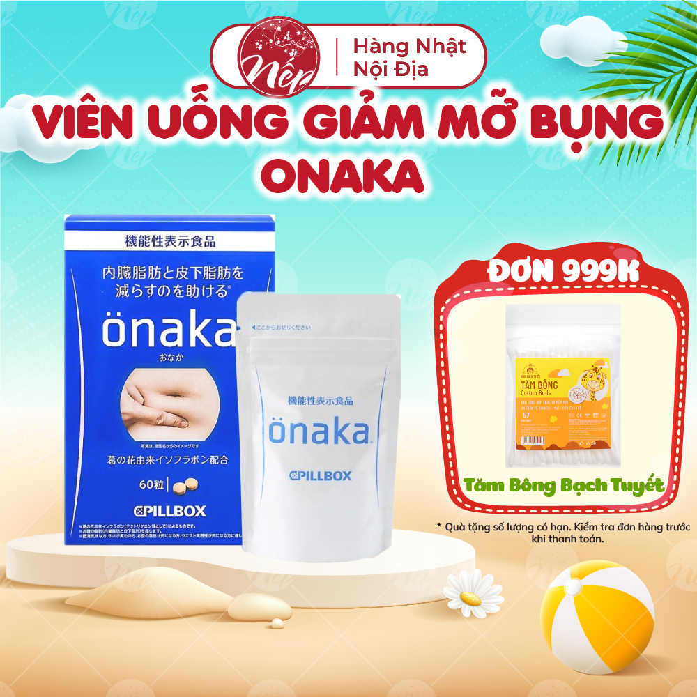 Viên uống giảm mỡ bụng hiệu quả Onaka của Nhật bản gói 60 viên | Shopee ...