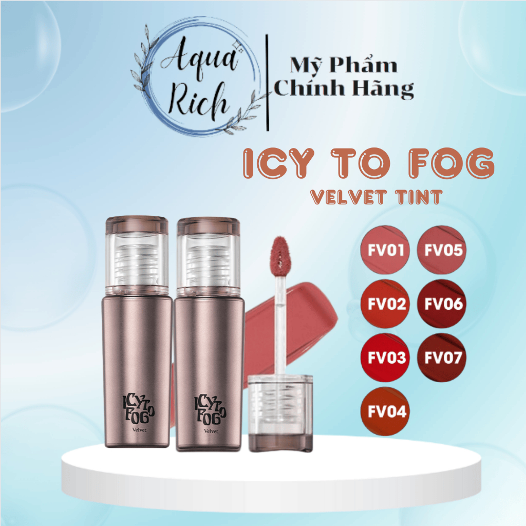 Son Kem Black Rouge Icy To Fog Velvet Tint Vỏ Đen [FV01 - FV07 - FV03 ...