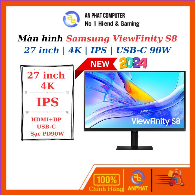 Màn Hình SAMSUNG ViewFinity S8 S80UD LS27D804UAEXXV (Model mới 2024 ...