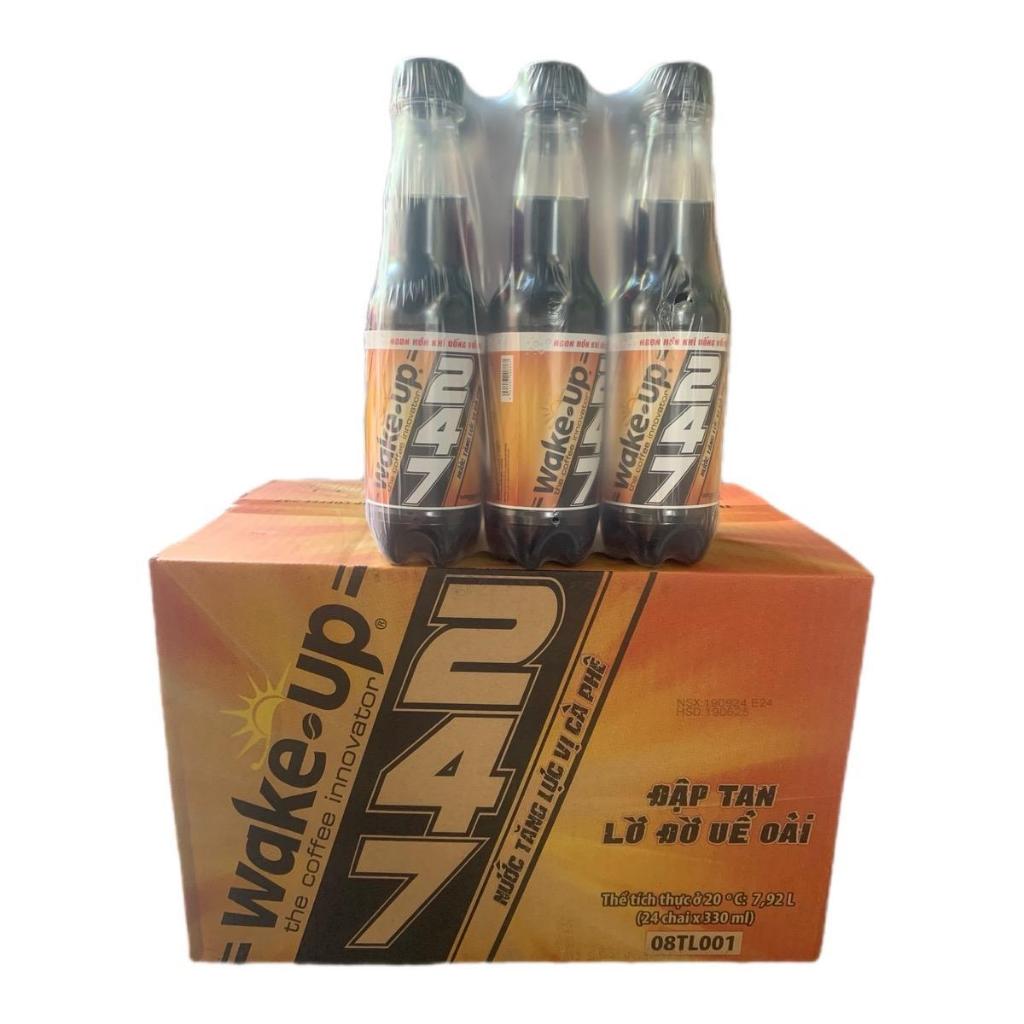 Nước tăng lực vị cà phê Wake-up 247 thùng 24 chai 330 ml | Shopee Việt Nam