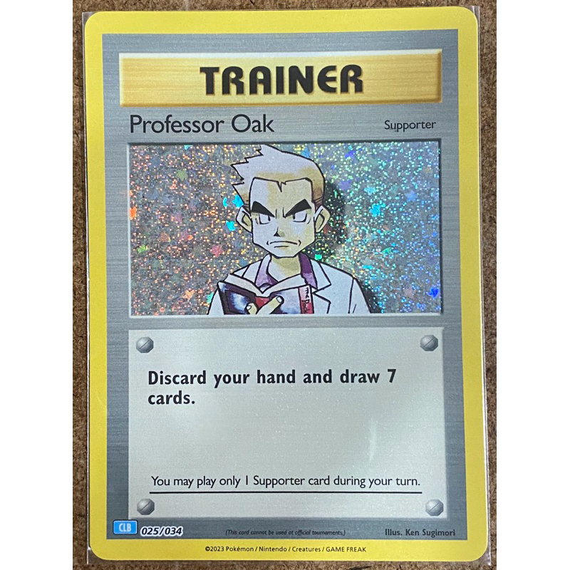 Professor Oak 025/034 Holo Pokemon Card English Classic | Shopee Việt Nam
